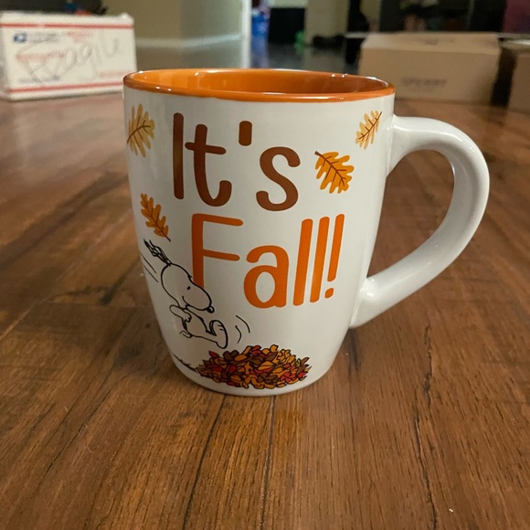 Peanuts | Dining | Peanuts Its Fall Snoopy Woodstock Overiszed Mug 25oz ...